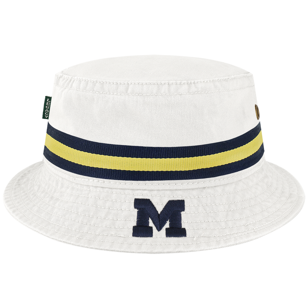 Michigan Wolverines White Relaxed Twill Bucket Hat – L2 Brands